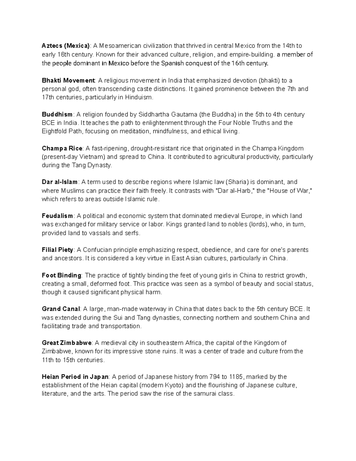 World History Insights: Key Themes & Concepts (HIST101) - Studocu