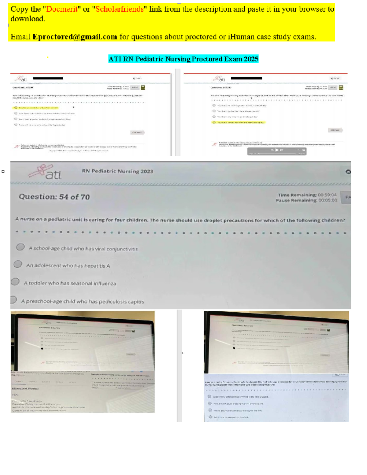 ATI RN Pediatric Nursing Proctored Exam Study Guide 2025 with NGN - Studocu