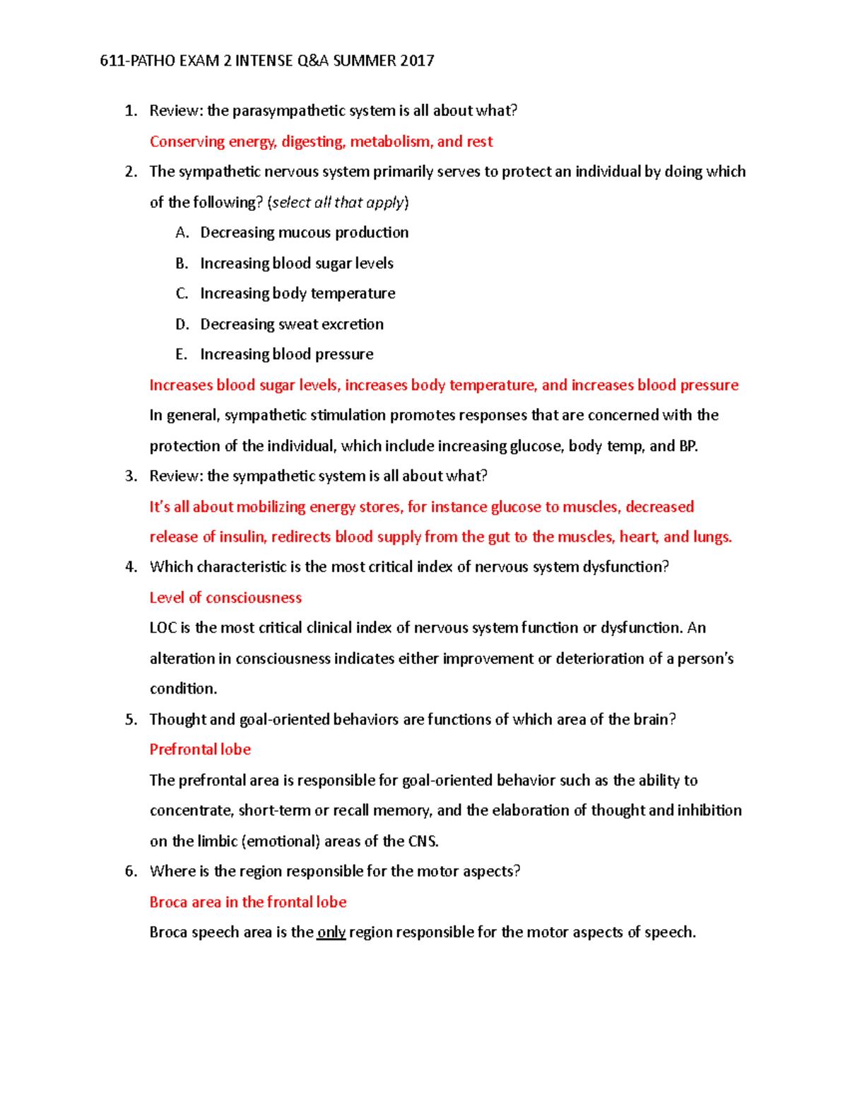 611-Patho Super Intense Exam 2 Review by Elle - EXAM 2 INTENSE SUMMER ...