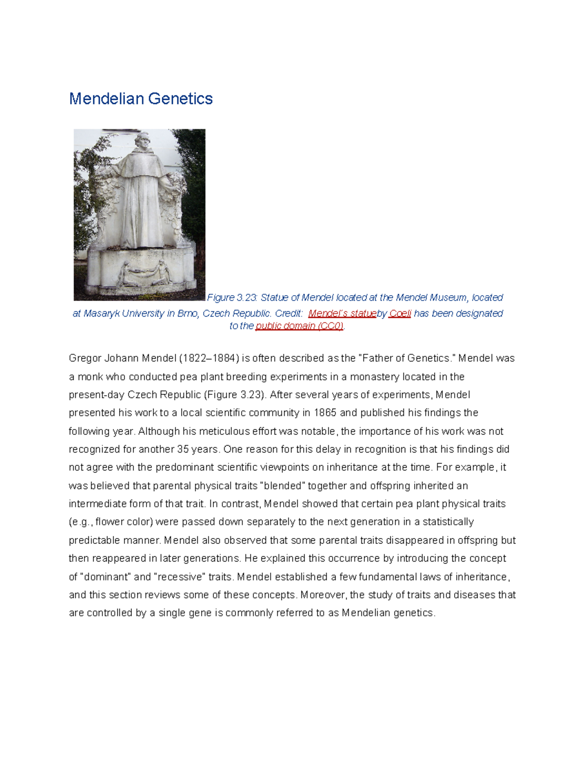 Mendelian Genetics and Human Disease Inheritance Patterns (BIO 101 ...