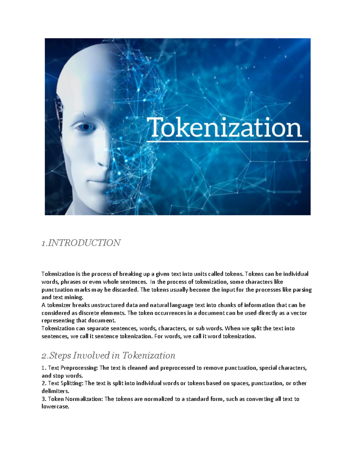 Tokenization 1 - this is just a topic in data science using python - 1 ...