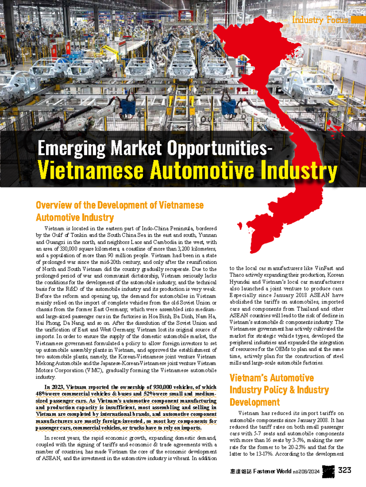 FW 206 E 323 - Overview of the Vietnamese Automotive Industry ...