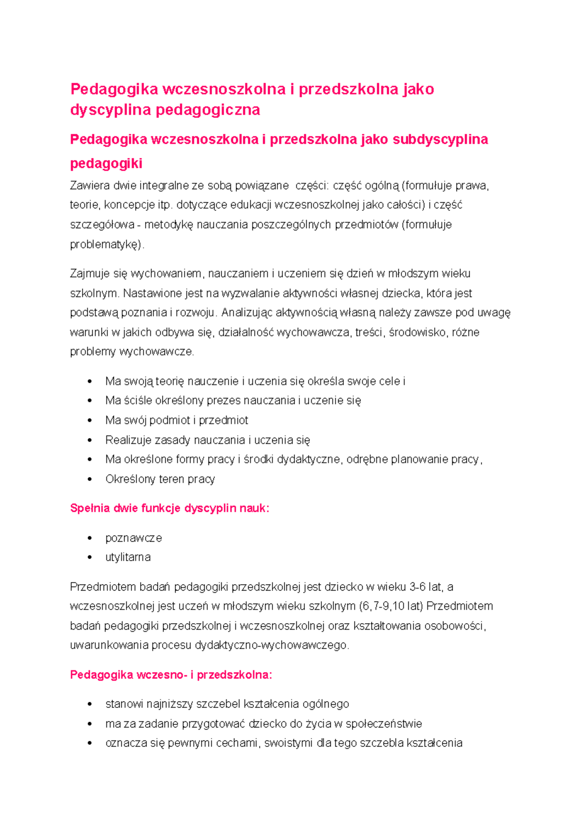 Pedagogika wczesnoszkolna i przedszkolna: Teoria i Metodyka Nauczania ...