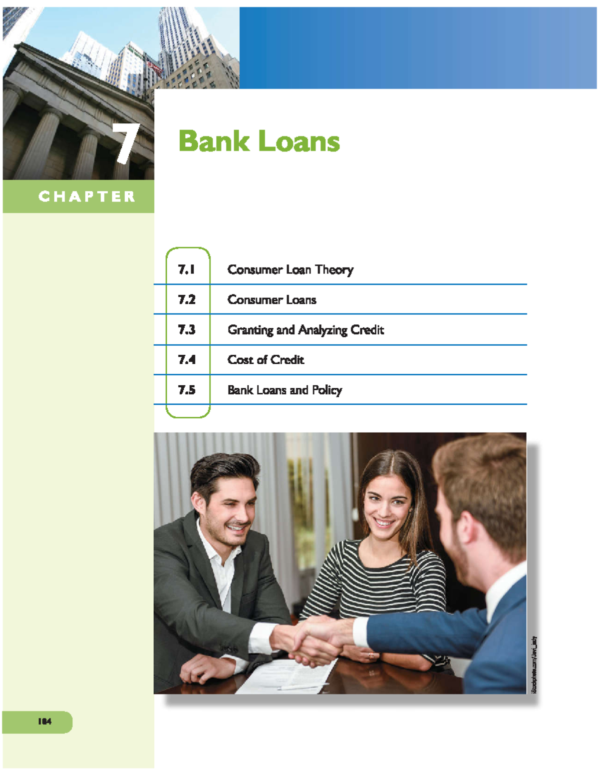 The US Banking System Consumer Loans - Bank Loans CHAPTER 7 Consumer ...