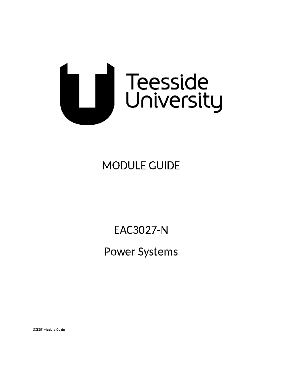 EAC3027-N-BF1-2023 Power Systems Module Guide - Studocu
