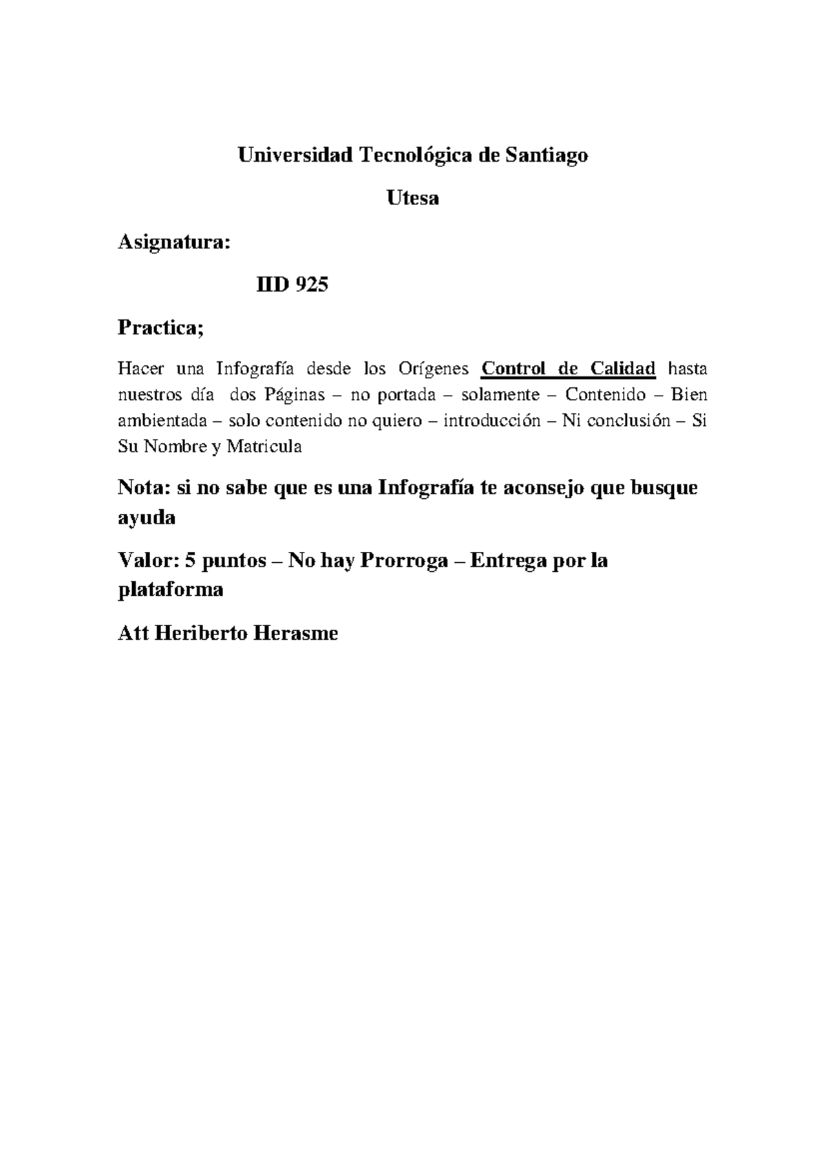 Inf IID 925 - Resumen - Universidad Tecnológica de Santiago Utesa ...