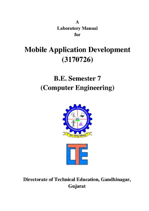 Mad practical file - Laboratory Manual for Mobile Application ...