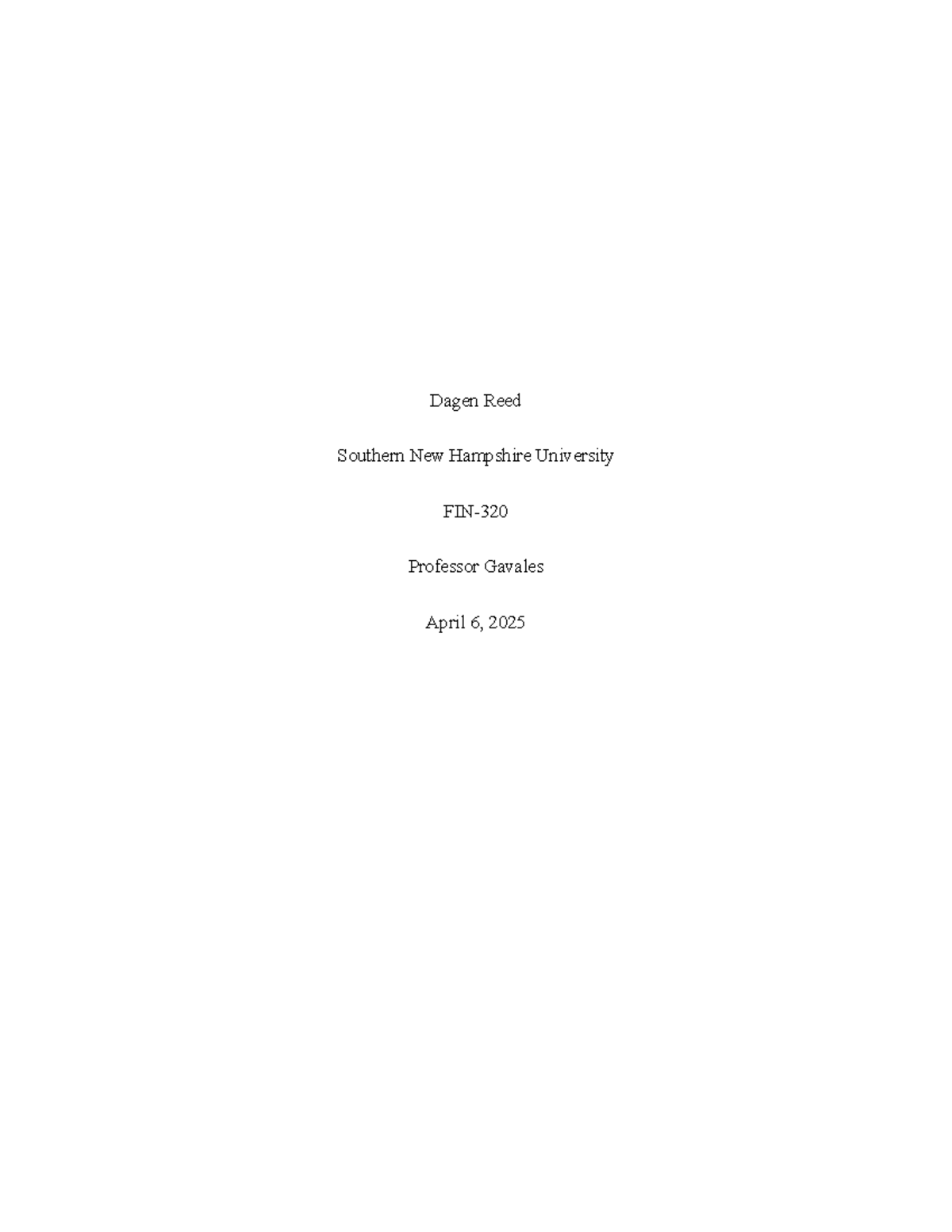 FIN 320 Module 5 Activity: Understanding Financial Statements & Working ...