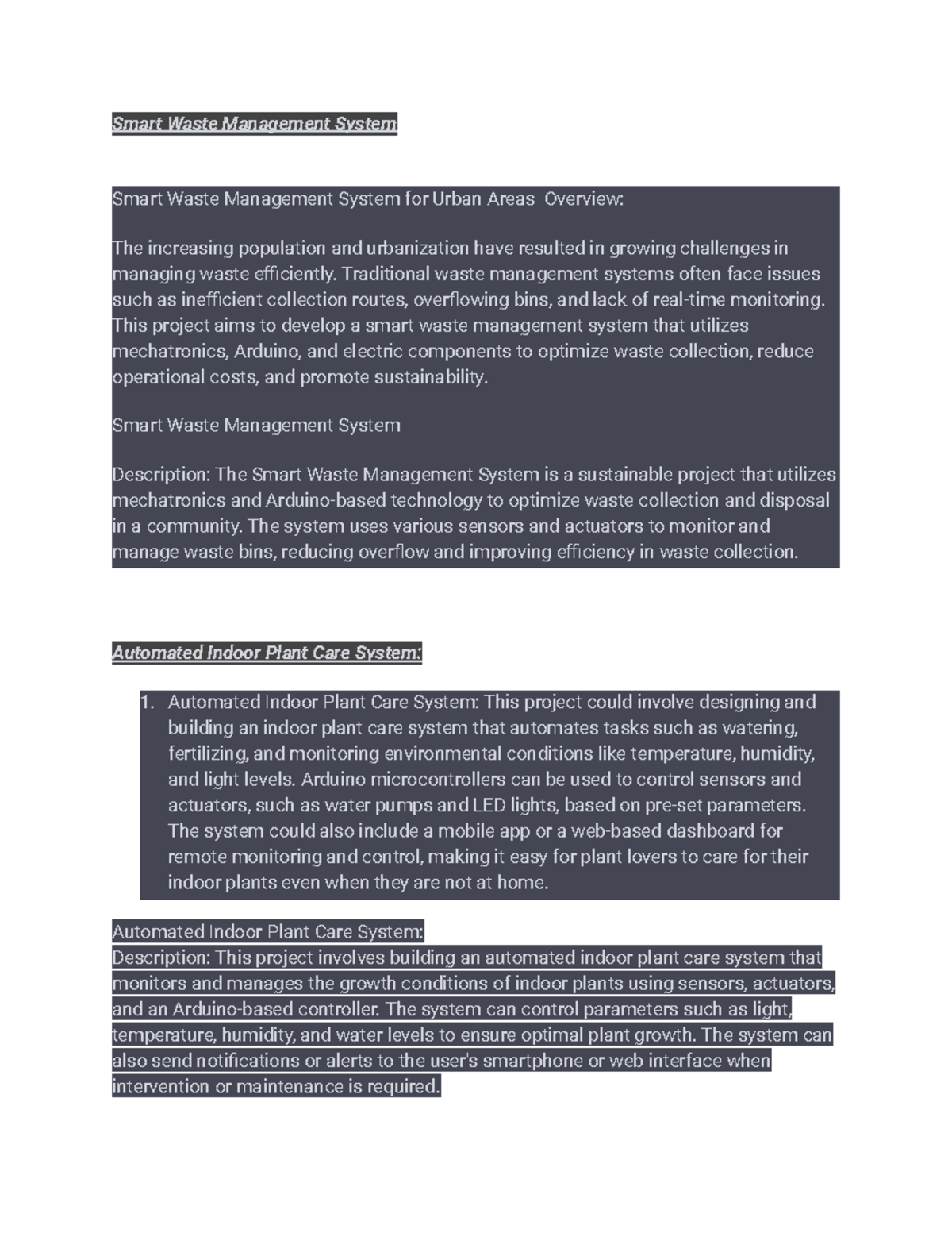 Untitled document - Smart Waste Management System Smart Waste Management System for Urban Areas ...