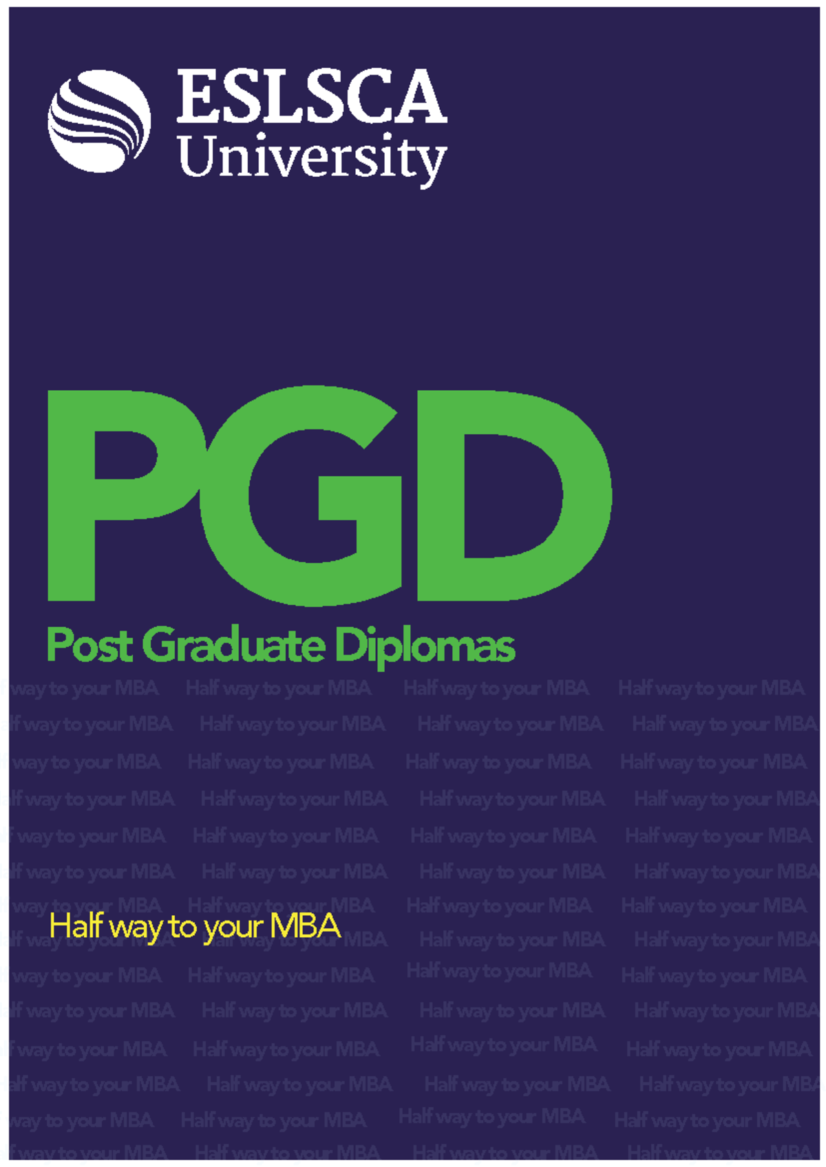 Postgraduate Diplomas: Your Pathway to an MBA at ESLSCA - Studocu