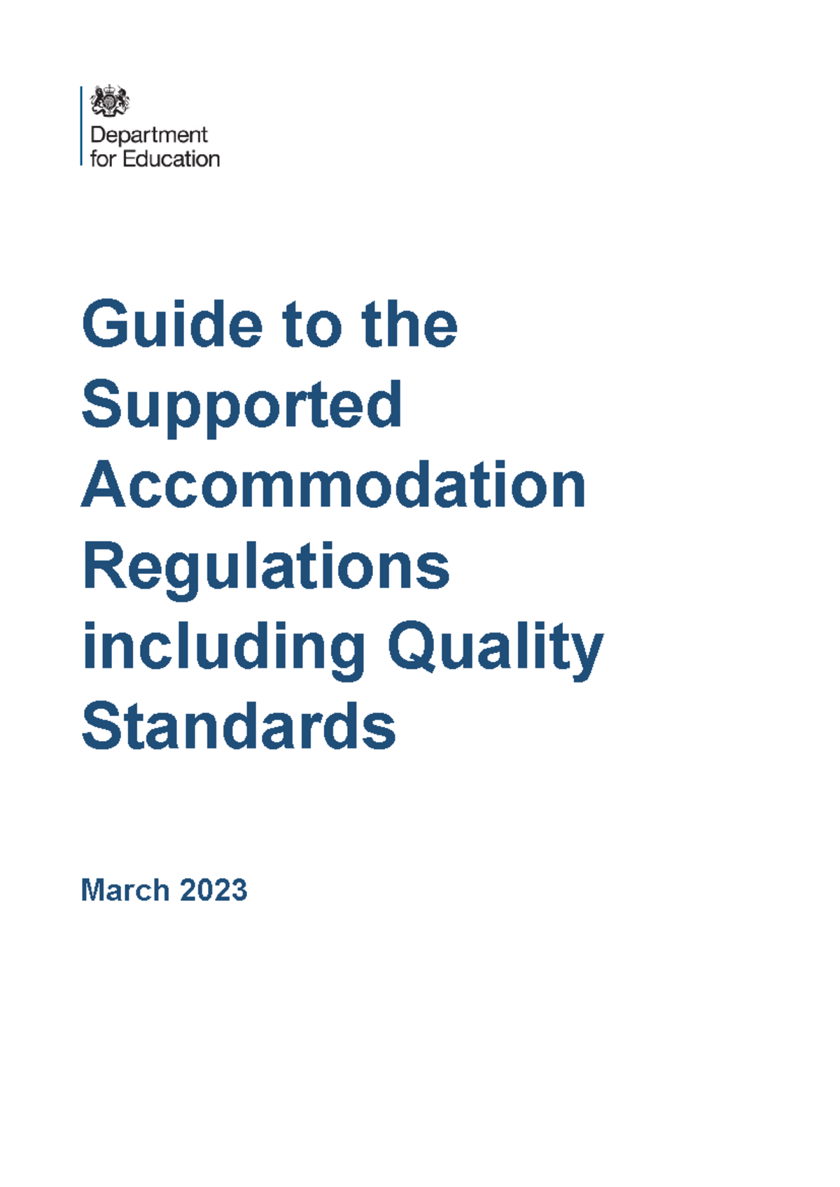 Comprehensive Guide to Supported Accommodation Regulations & Standards - Studocu