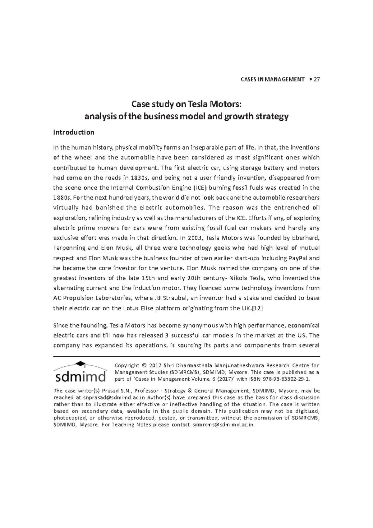 Tesla Motors Case Study: Analyzing Business Model & Growth Strategy ...