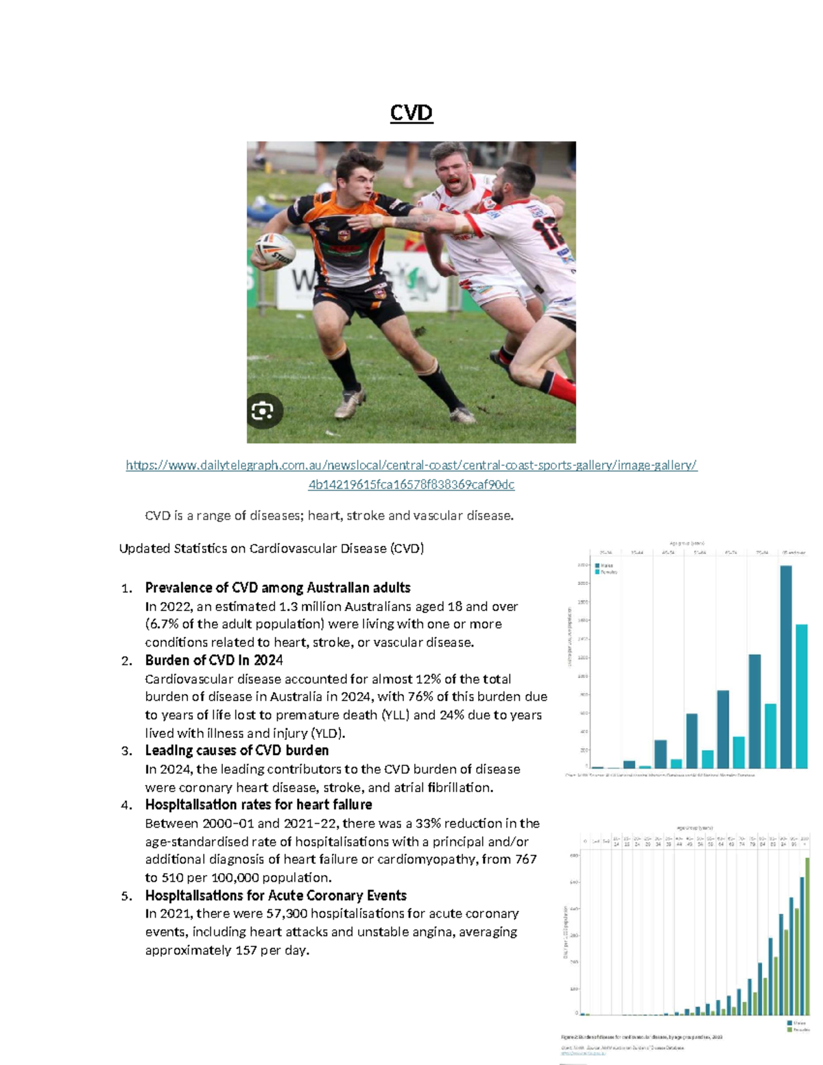 CVD 4b14219615fca16578f838369caf90dc: Updated Stats on Cardiovascular ...