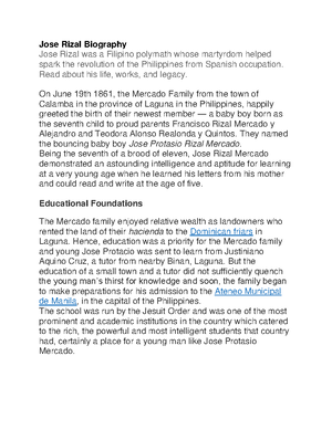 Lesson 6 - Rizal-s Exile- Trial- and Death (The Last Days of Jose Rizal ...