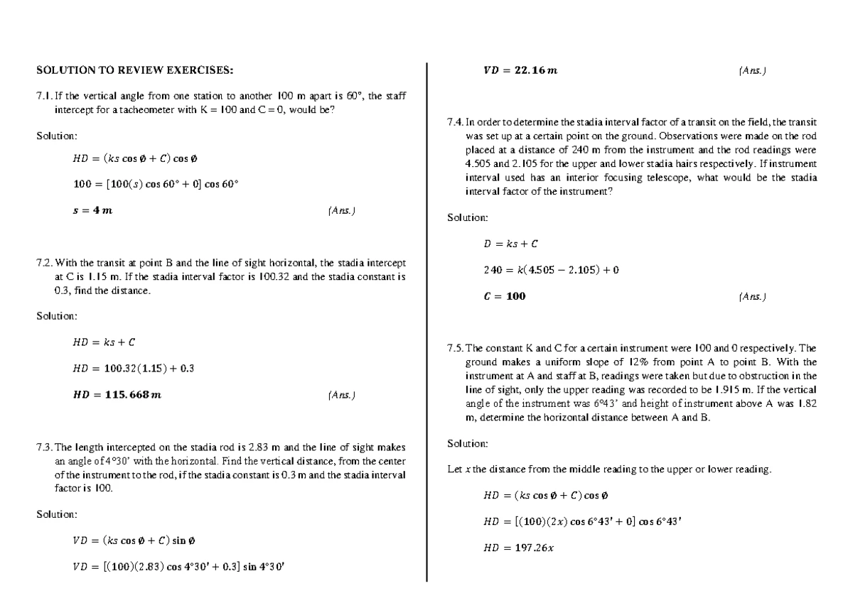 Module 3 - FOS - CHAPTER 3 ANGLEs, AZIMUTHS and bearings Angles ...