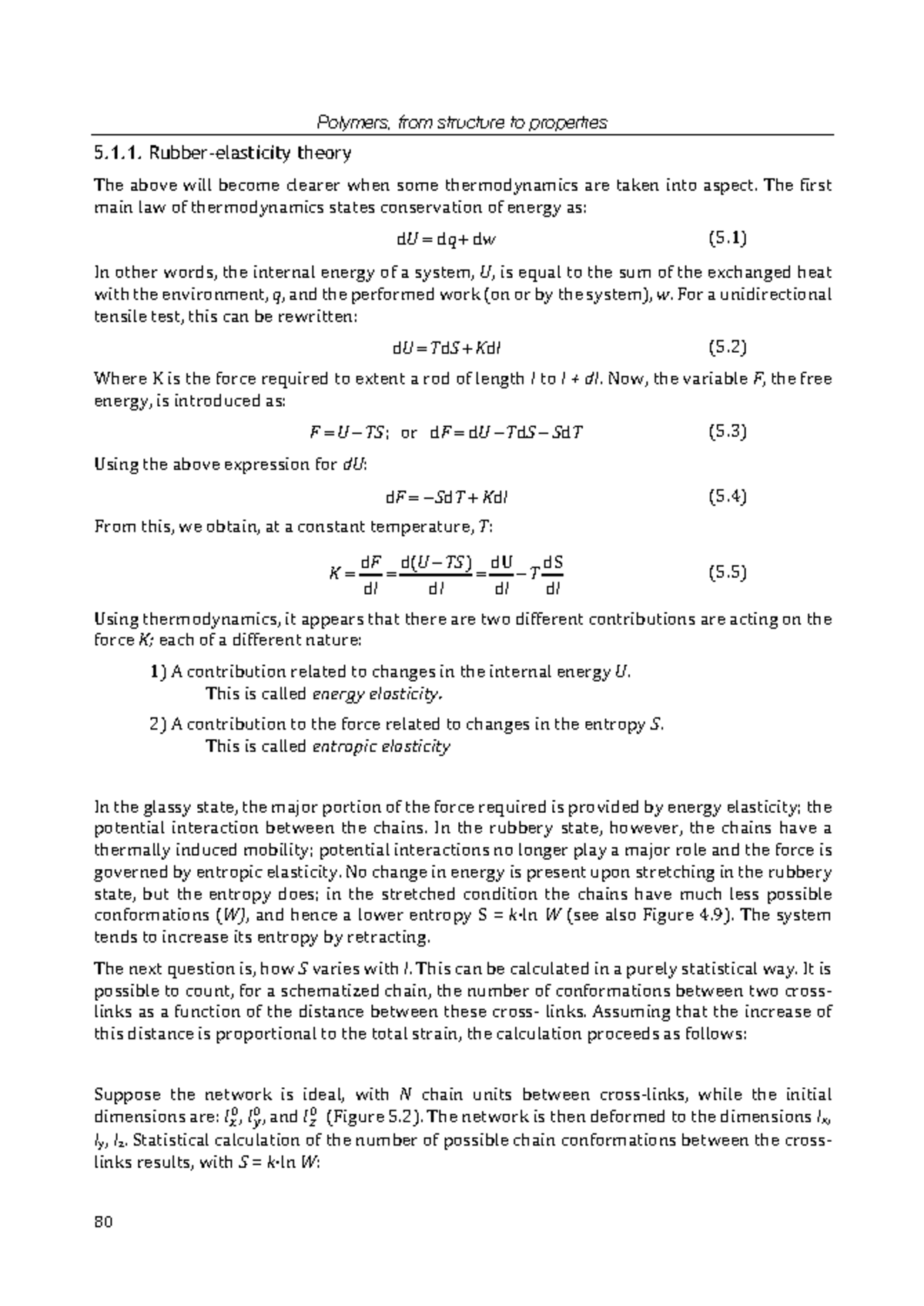 Pages from Polymers-from structure to properties - Entropy Elasticity ...