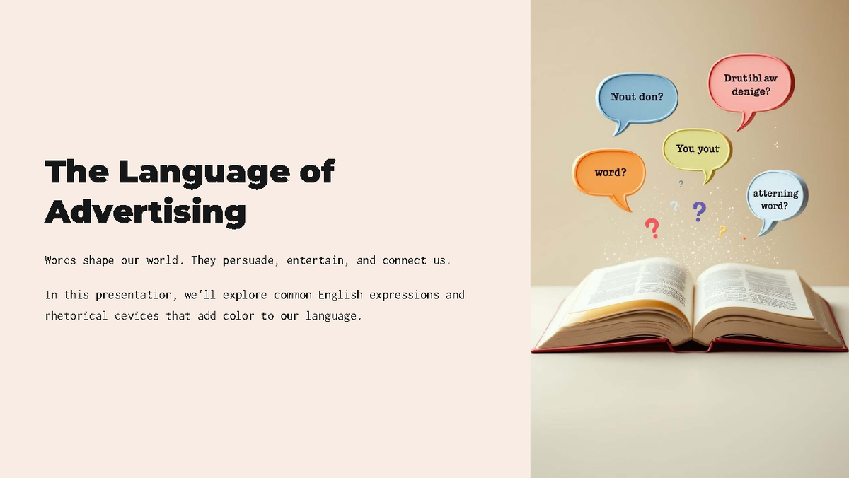 The Language of Advertising: Rhetorical Devices & Expressions - Studocu