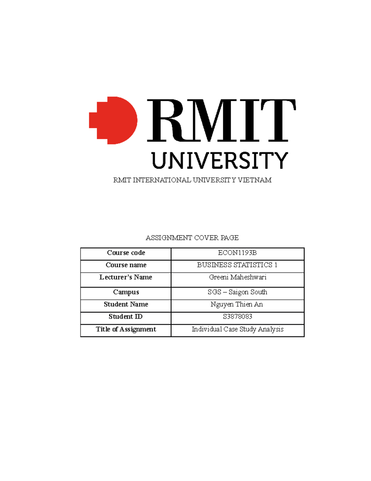 An T Nguyen-ECON1193B-Asm1 - RMIT INTERNATIONAL UNIVERSITY VIETNAM ...