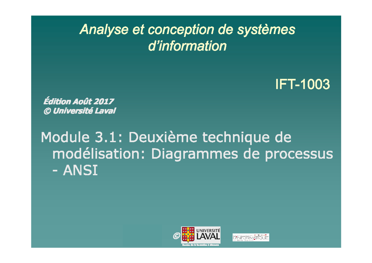 Deuxième technique de modélisation - IFT1003 - Studocu