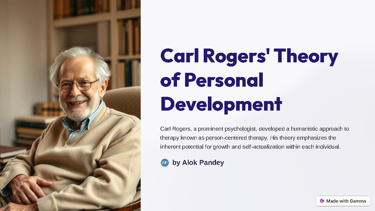 Carl Rogers Theory of Personal Development - Carl Rogers' Theory of ...