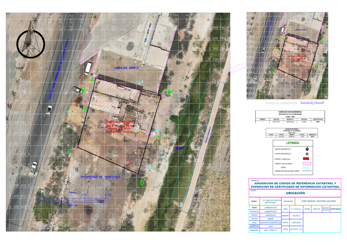Plano de Ubicación de Terreno Agrícola - PC-05, PG-01, BM-01 - Studocu