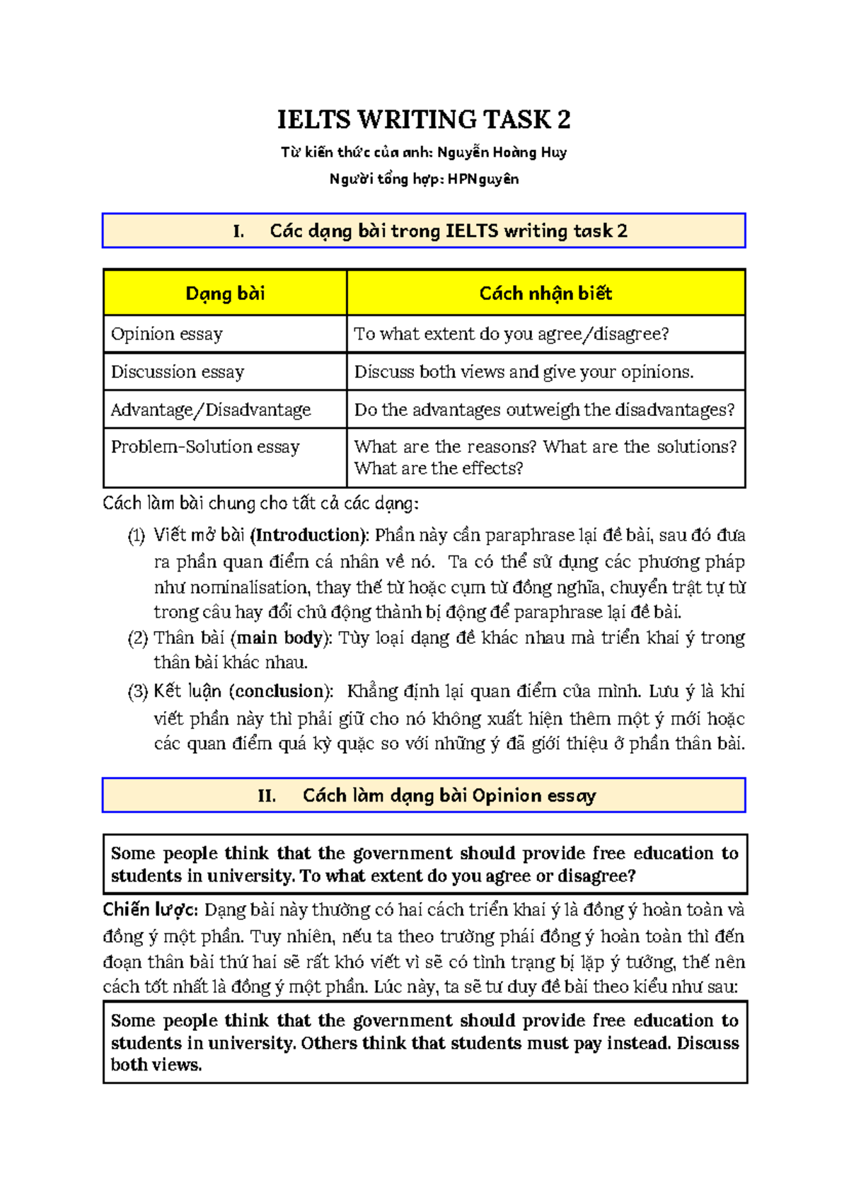 IELTS Writing Task 2: Strategies and Sample Essays - Studocu