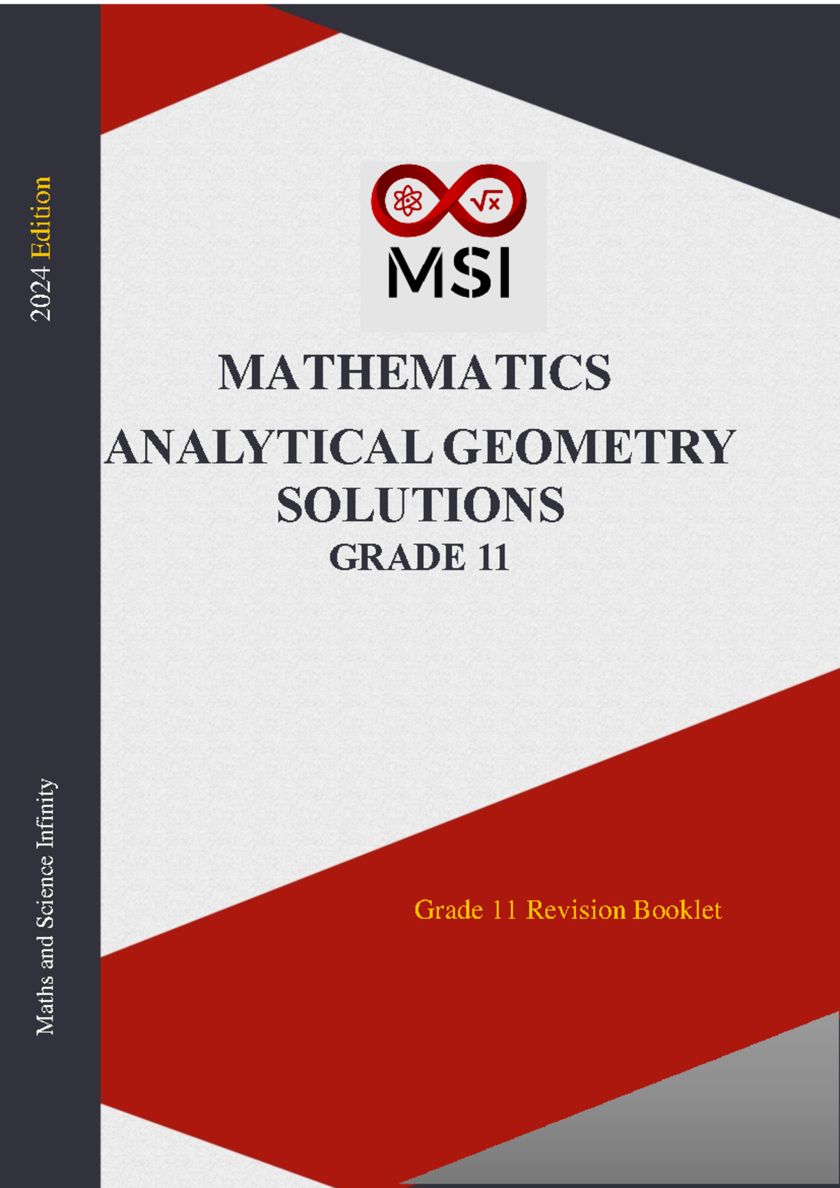 Grade 11 Analytical Geometry Solutions Revision Booklet MSI 2-20 - Studocu