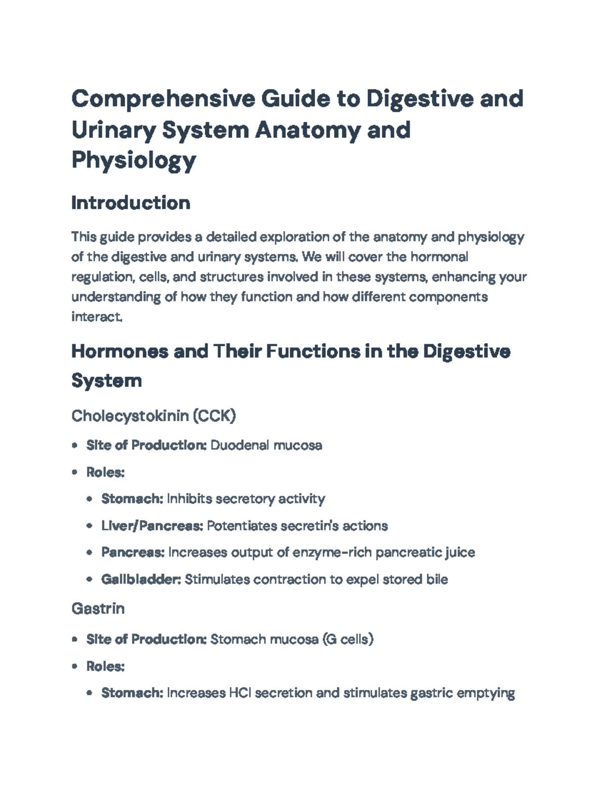 Comprehensive Guide to Digestive and Urinary Systems Anatomy ...