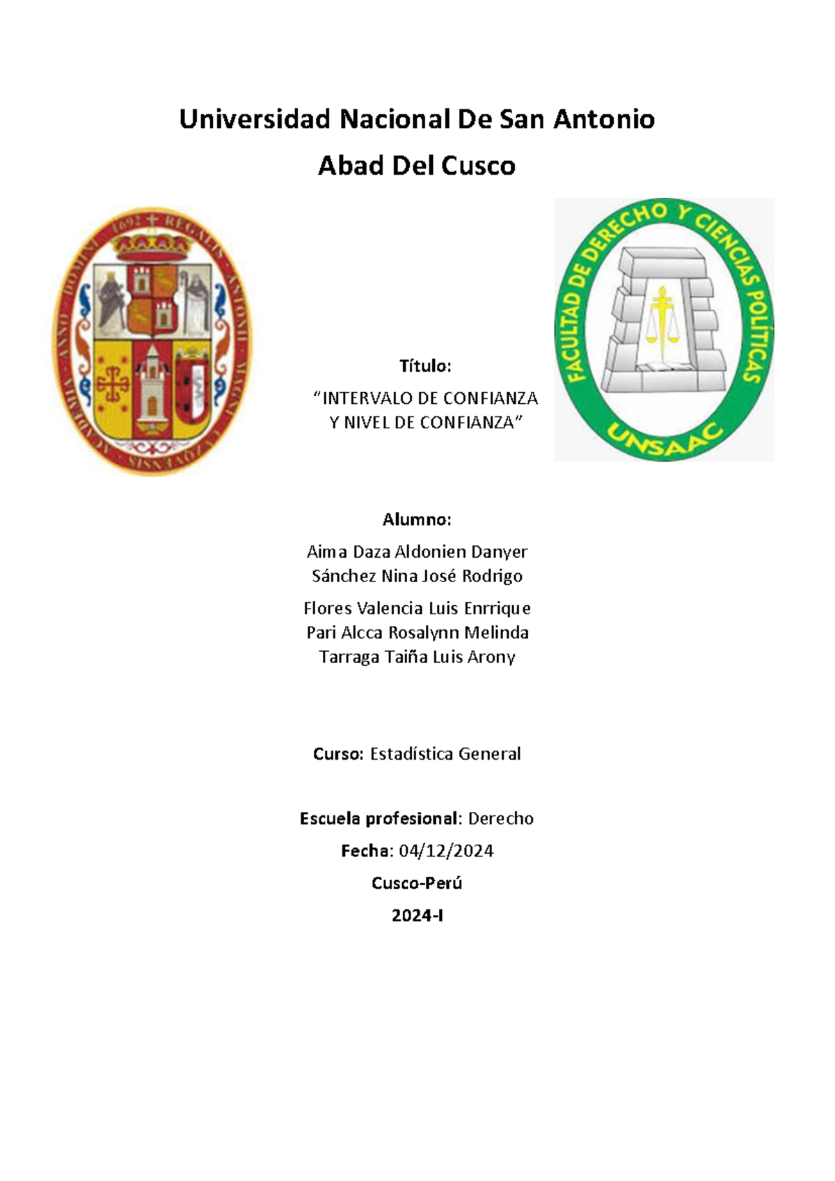 Chambeen 1 - trabajo de derecho - Universidad Nacional De San Antonio ...