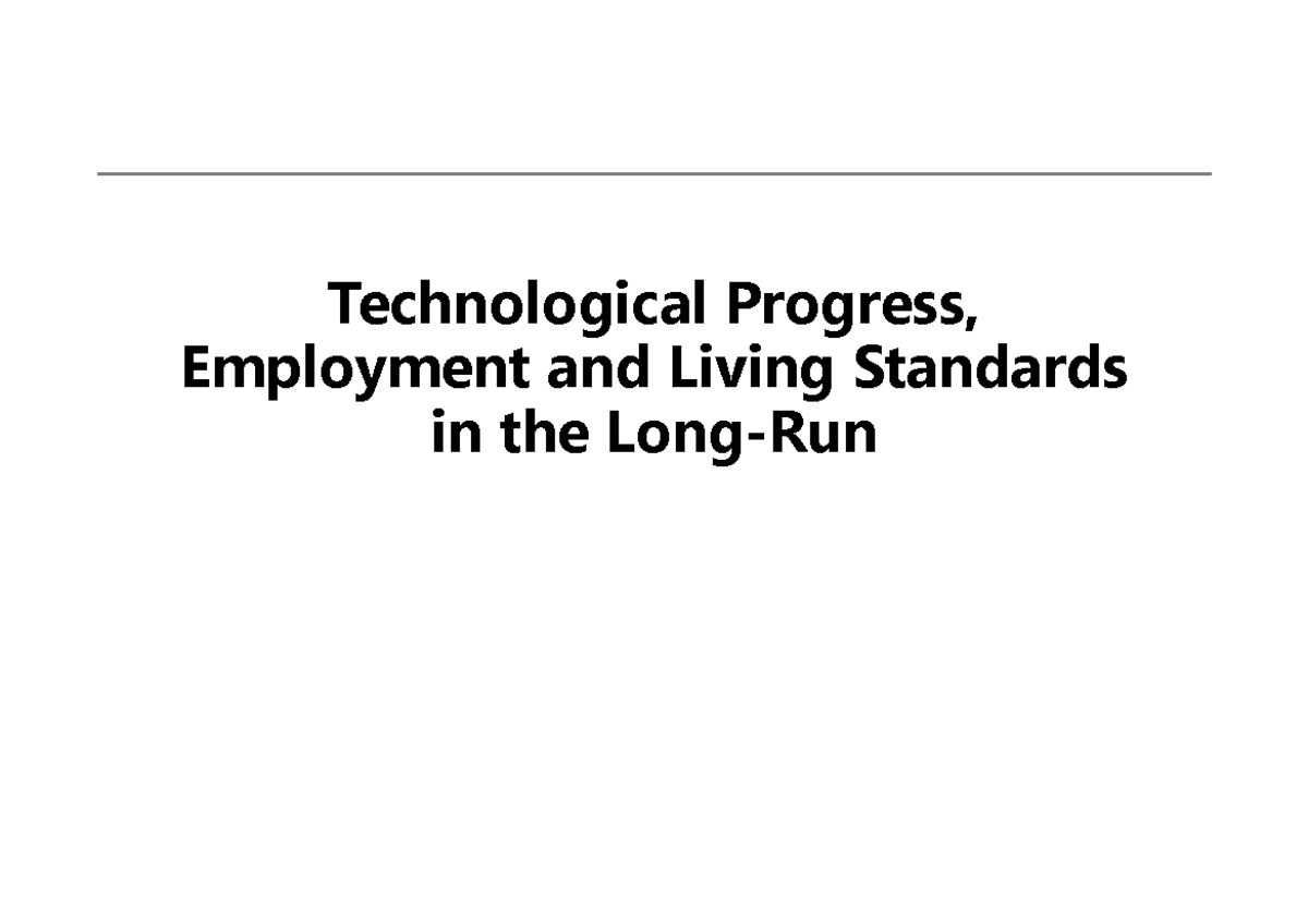 Technological Progress and Employment: Insights from CORE Units 16 & 21 ...