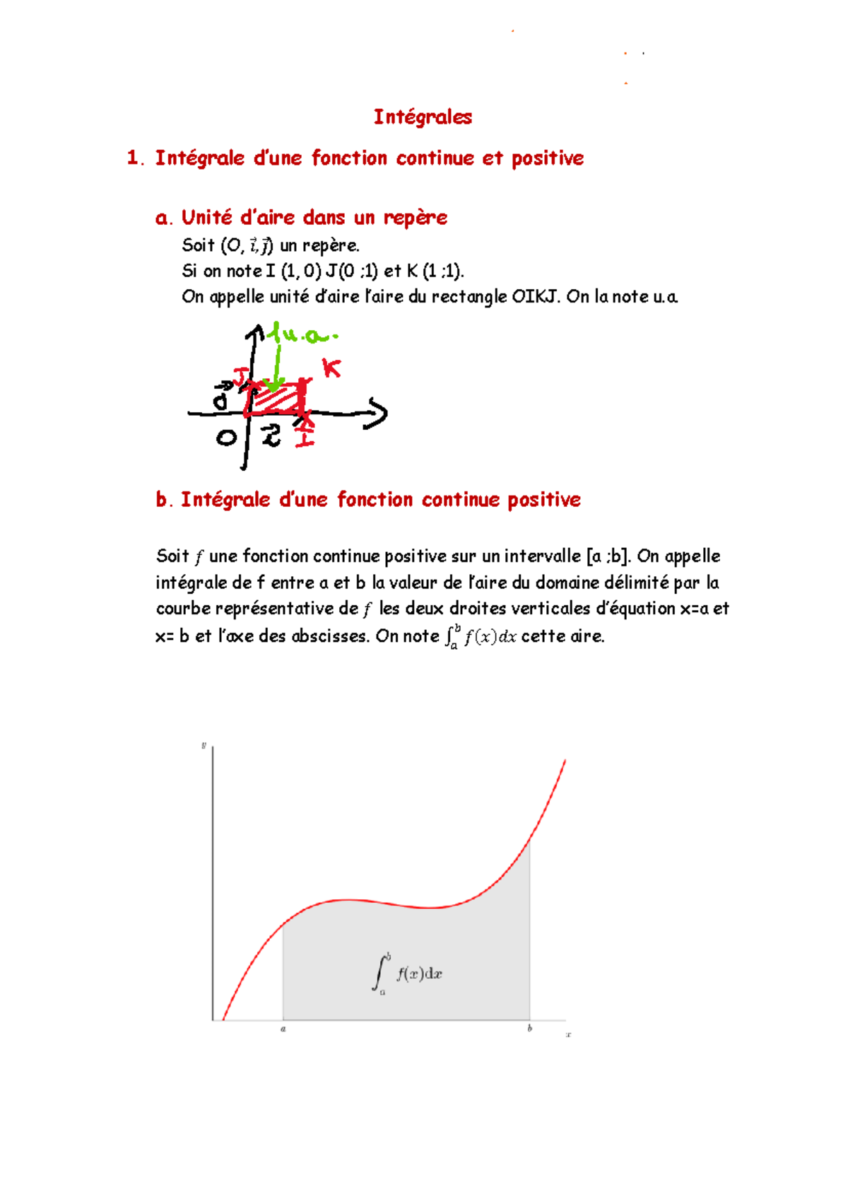 Intégrales : Concepts et Propriétés – Cours de Mathématiques - Studocu
