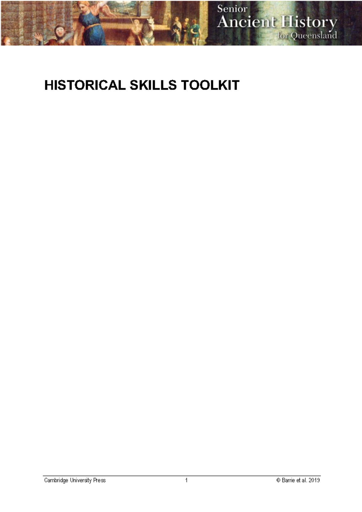 HIST 101: Historical Skills Toolkit - Comprehension, Inquiry, and ...