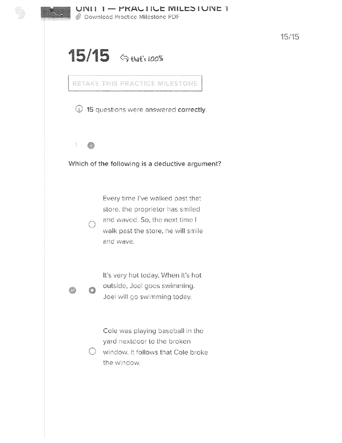 UNII 1 Practice Milestone 1: Comprehensive Ethics Review Notes - Studocu