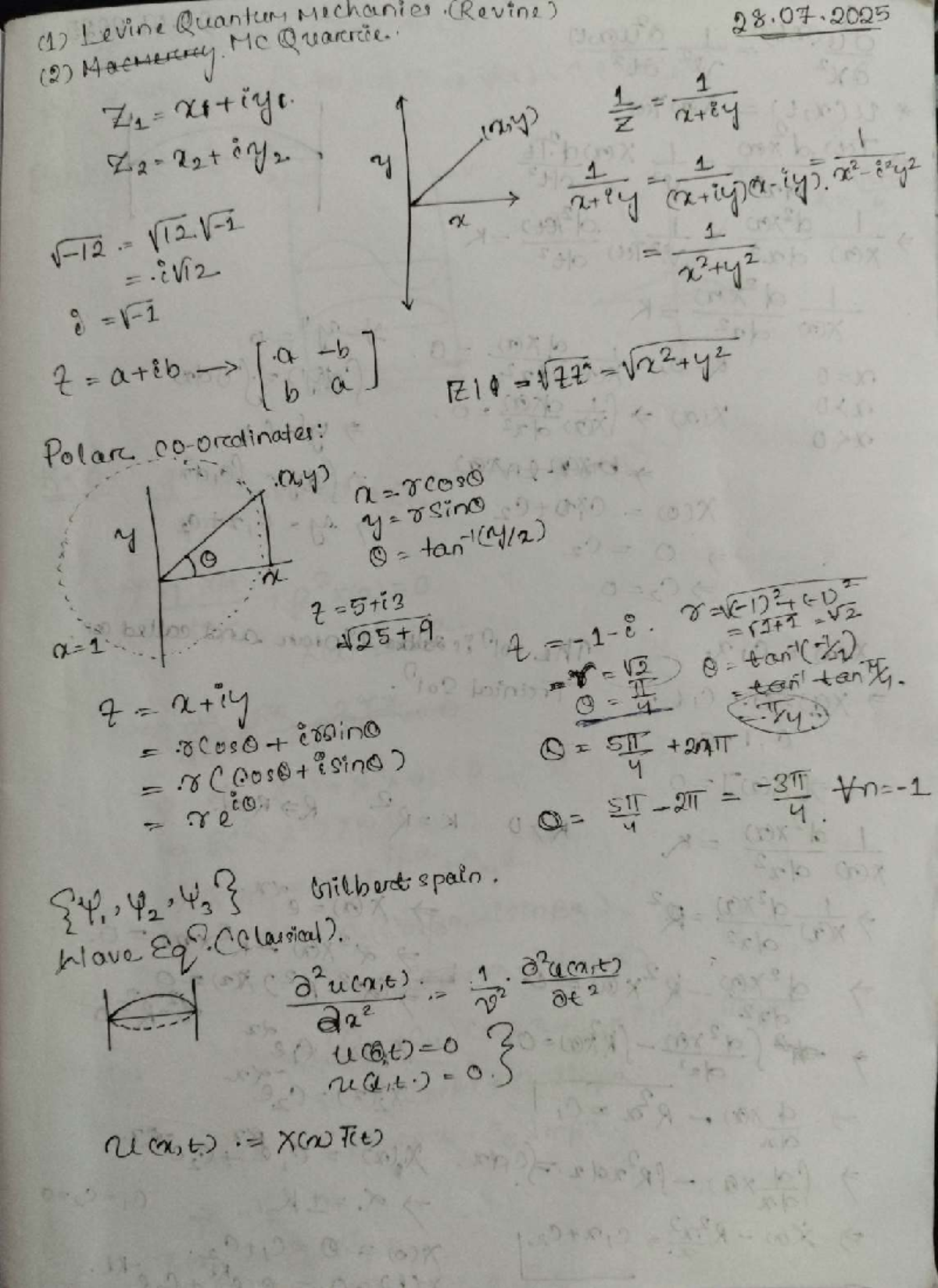 Quantum Mechanics Lecture Notes (Revine) - 28.07.2025 - Studocu