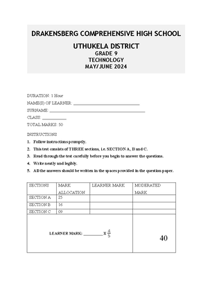 NS Gr9 Term 1 Practical Task 2023 1674715380 - NATURAL SCIENCES GR. 9 TERM 1 PRACTICAL TASK TIME ...