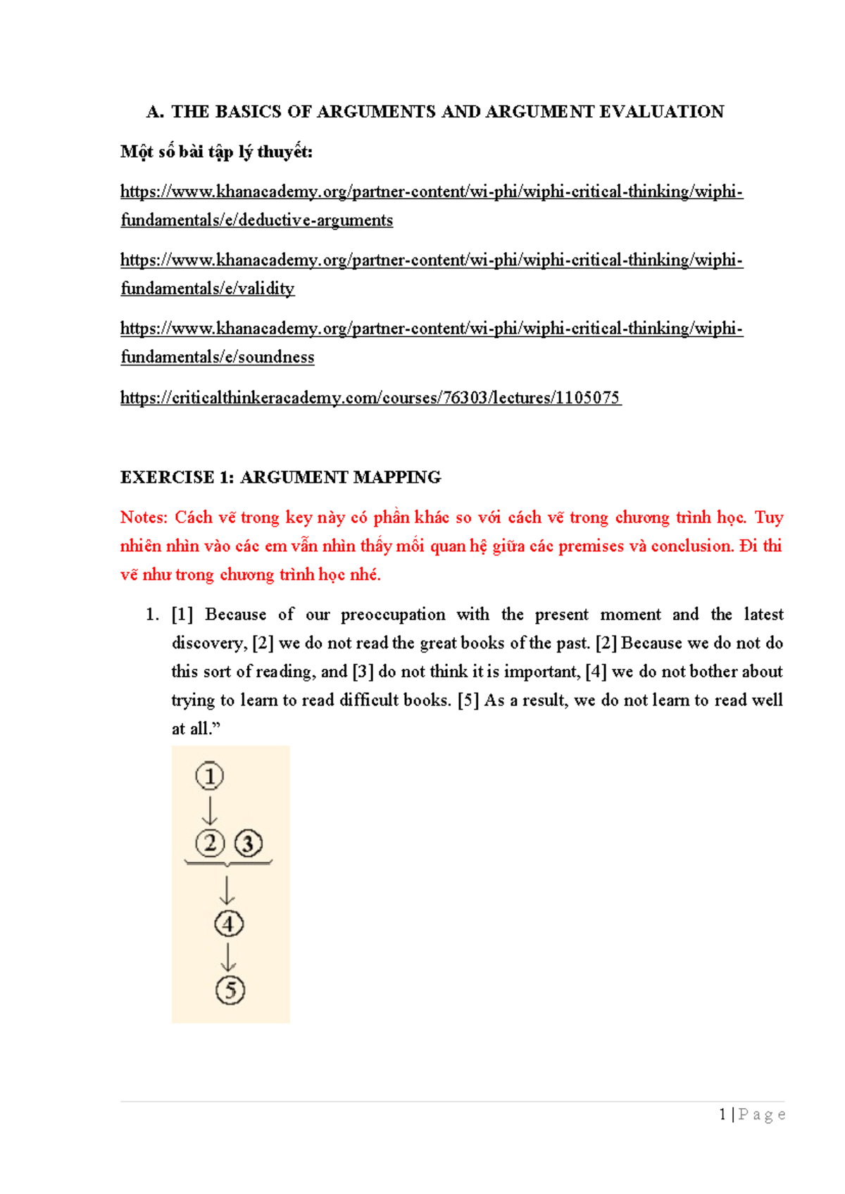 Critical Thinking Practice Exercises Key for Exam Prep - Studocu