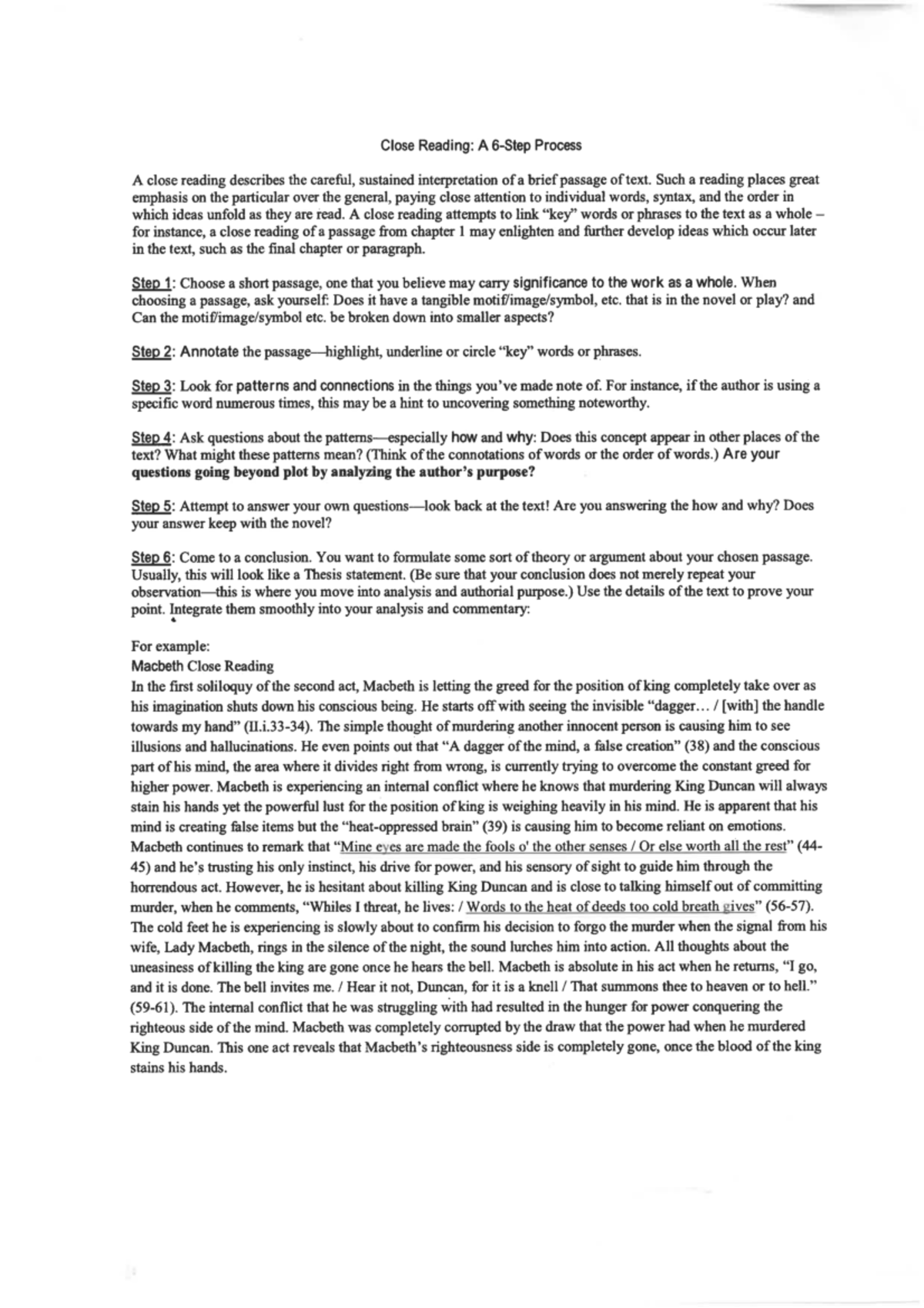 Close Reading Process: Analyzing Text in 6 Steps - Studeersnel