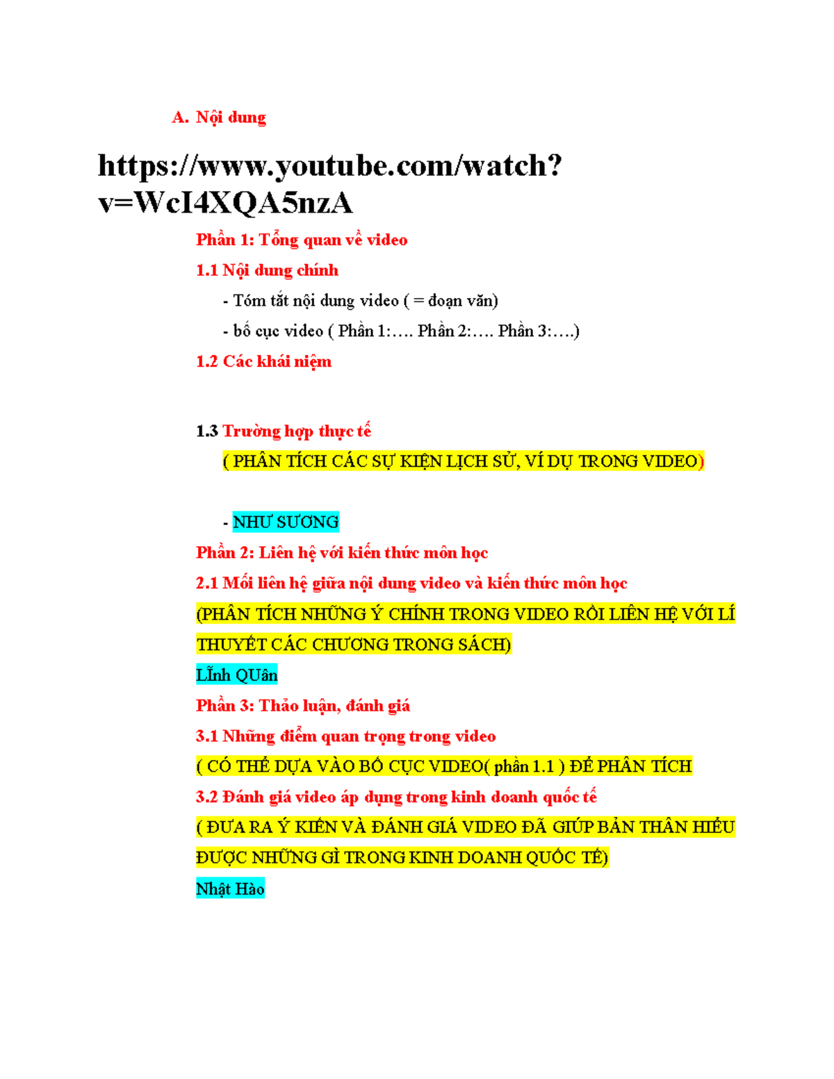 Kdqt đl - bbbbbbbbbbbbb - A. Nội dung youtube/watch? v=WcI4XQA5nzA Phần ...