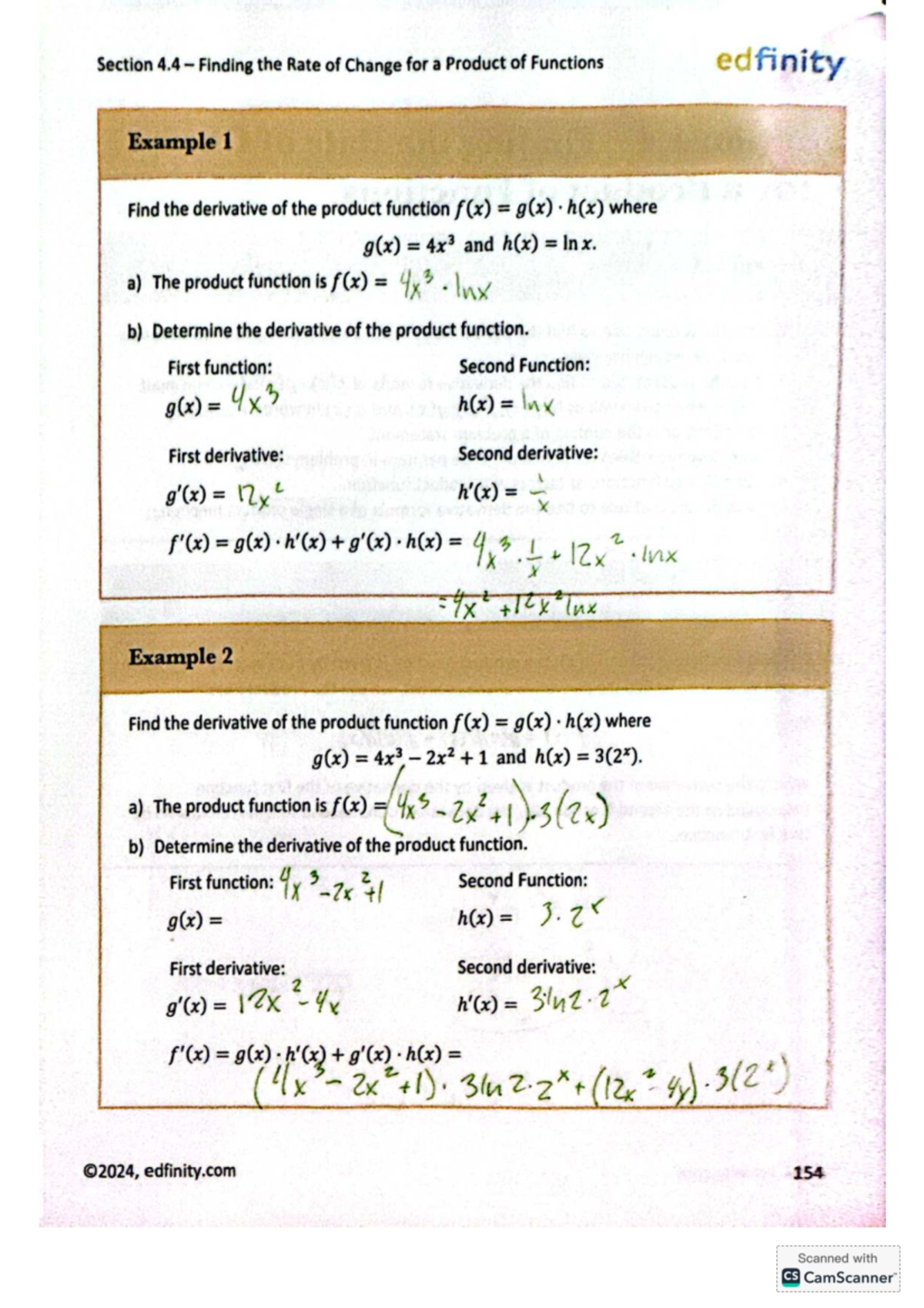 Finding the rate of change for a product of functions (MATH 101) - Studocu