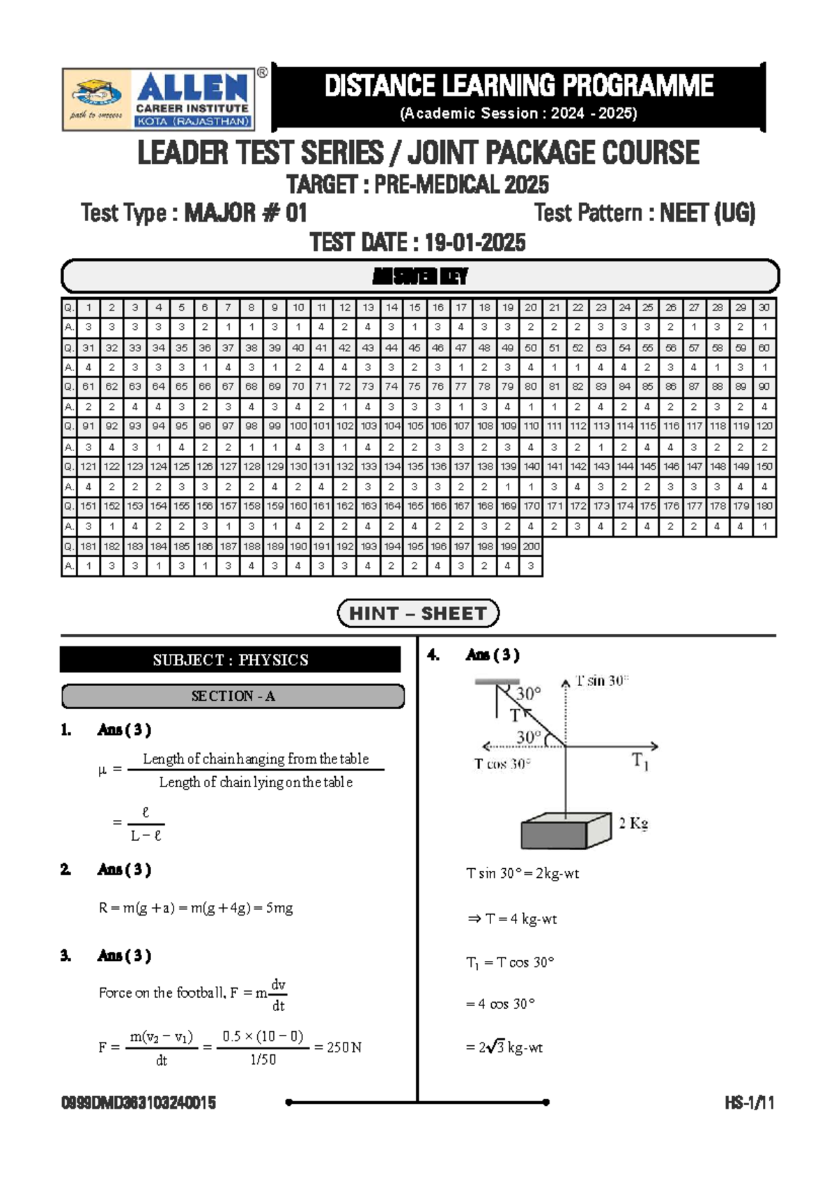 MAJOR LEADER TEST SERIES JOINT PACKAGE 2024-2025 - Studocu