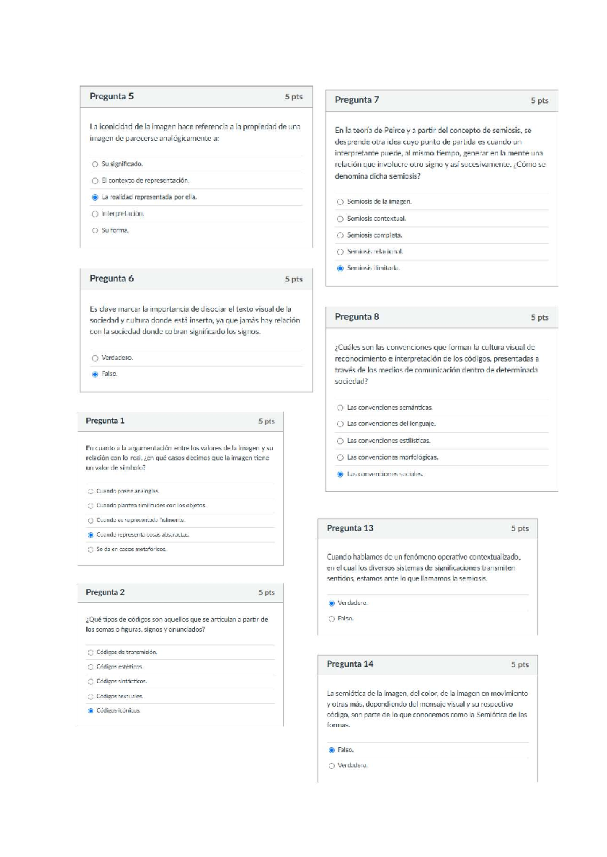 TP2 - 93% Examen de Semiótica Visual: Preguntas y Respuestas - Studocu