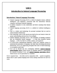 Natural Language Processing - 410252(A) - SPPU - Studocu