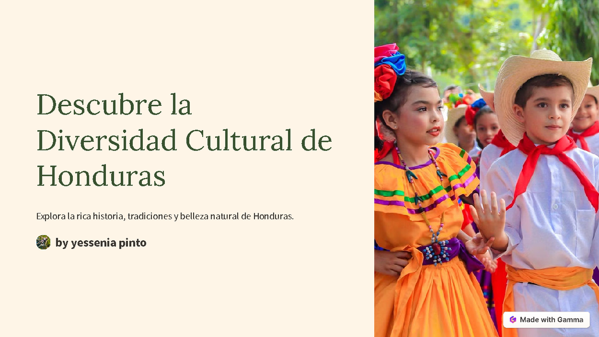 Introducción a la Diversidad Cultural de Honduras: Historia y ...