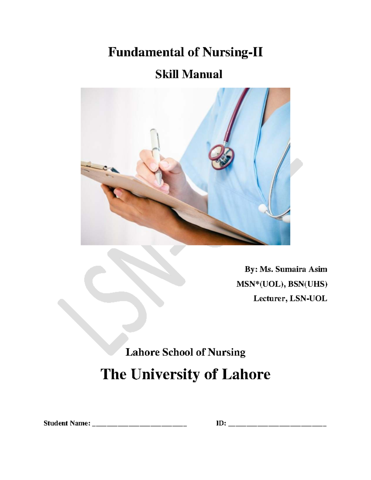 Fundamentals of Nursing-II Manual: Medication Administration Techniques ...