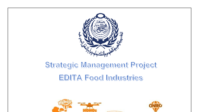 EDITA Food Industries Case Study: Strategic Analysis & Insights - Studocu