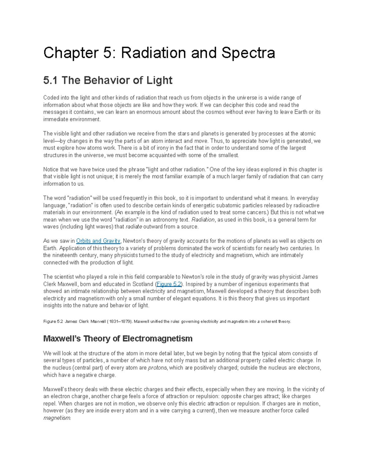 Astronomy Reading: Ch. 5-6 - Radiation and Spectra Analysis - Studocu