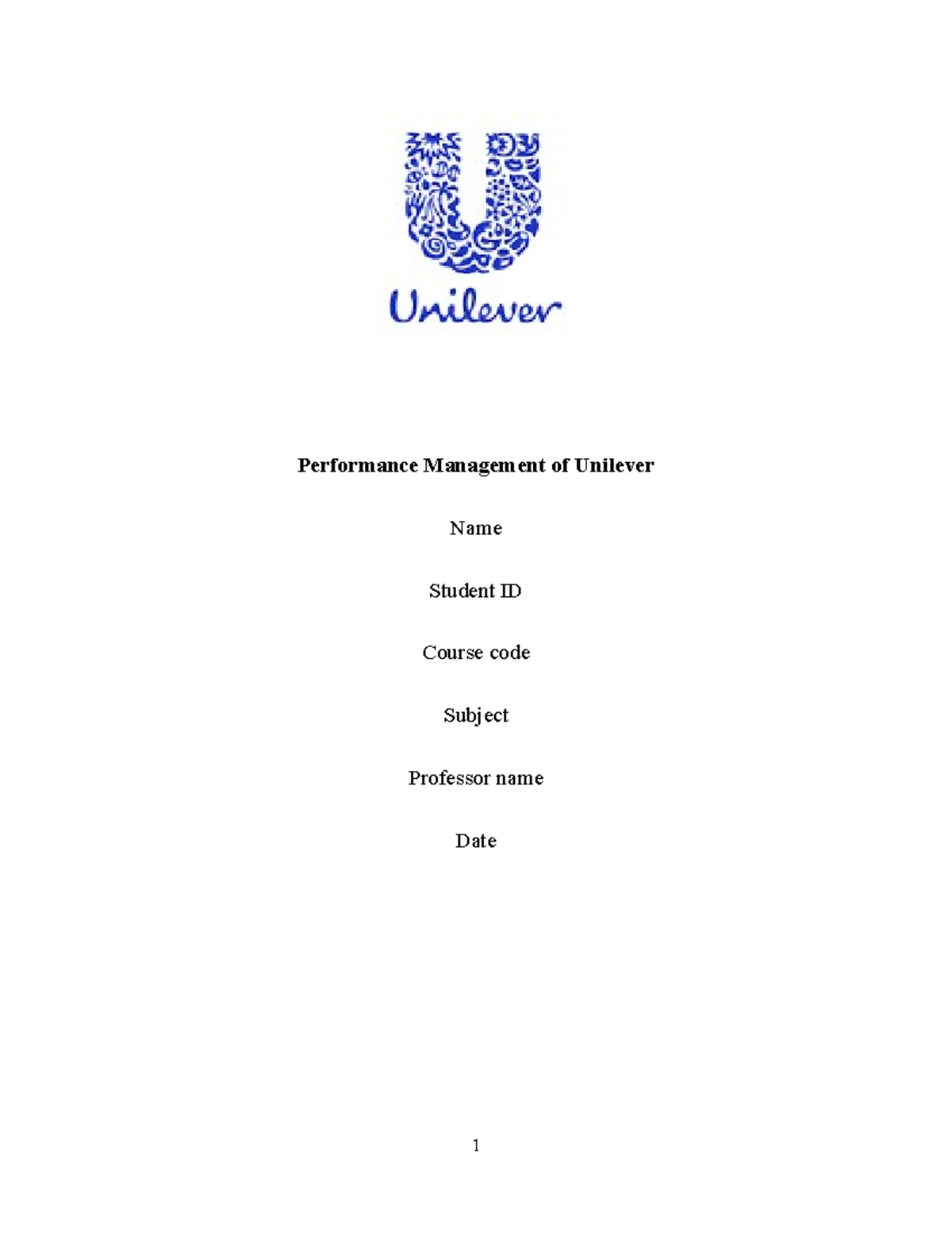 Performance Management Strategies at Unilever: A Comprehensive Analysis ...