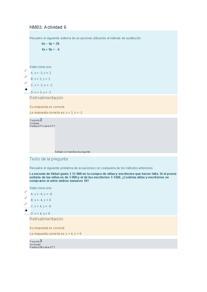 NM03 actividad 1 - NM03: Actividad 1 1.- Relaciona la recta numérica correspondiente a cada ...