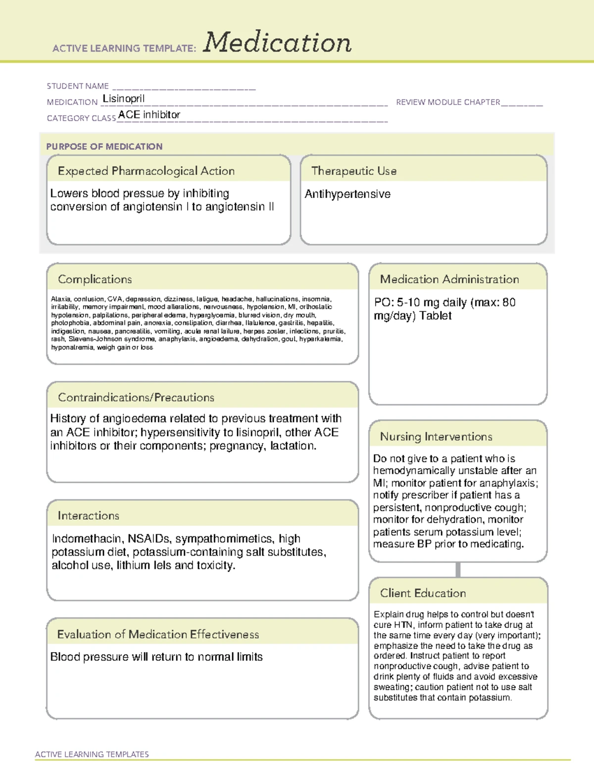 NUR1022 Medication Card: Lorazepam Overview & Clinical Considerations ...