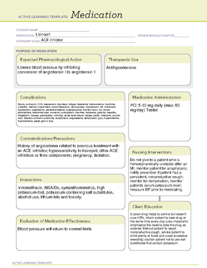 Methylprednisolone ATI medication template - ACTIVE LEARNING TEMPLATES ...